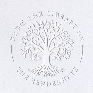 Book Embosser or Book Stamp, Personalized Family Tree Book Stamp or ...