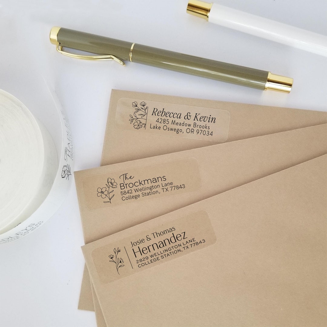 High Quality Clear Address Labels, Custom Personalized Wedding Address ...