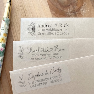 High Quality Clear Address Labels, Custom Personalized Wedding Address ...