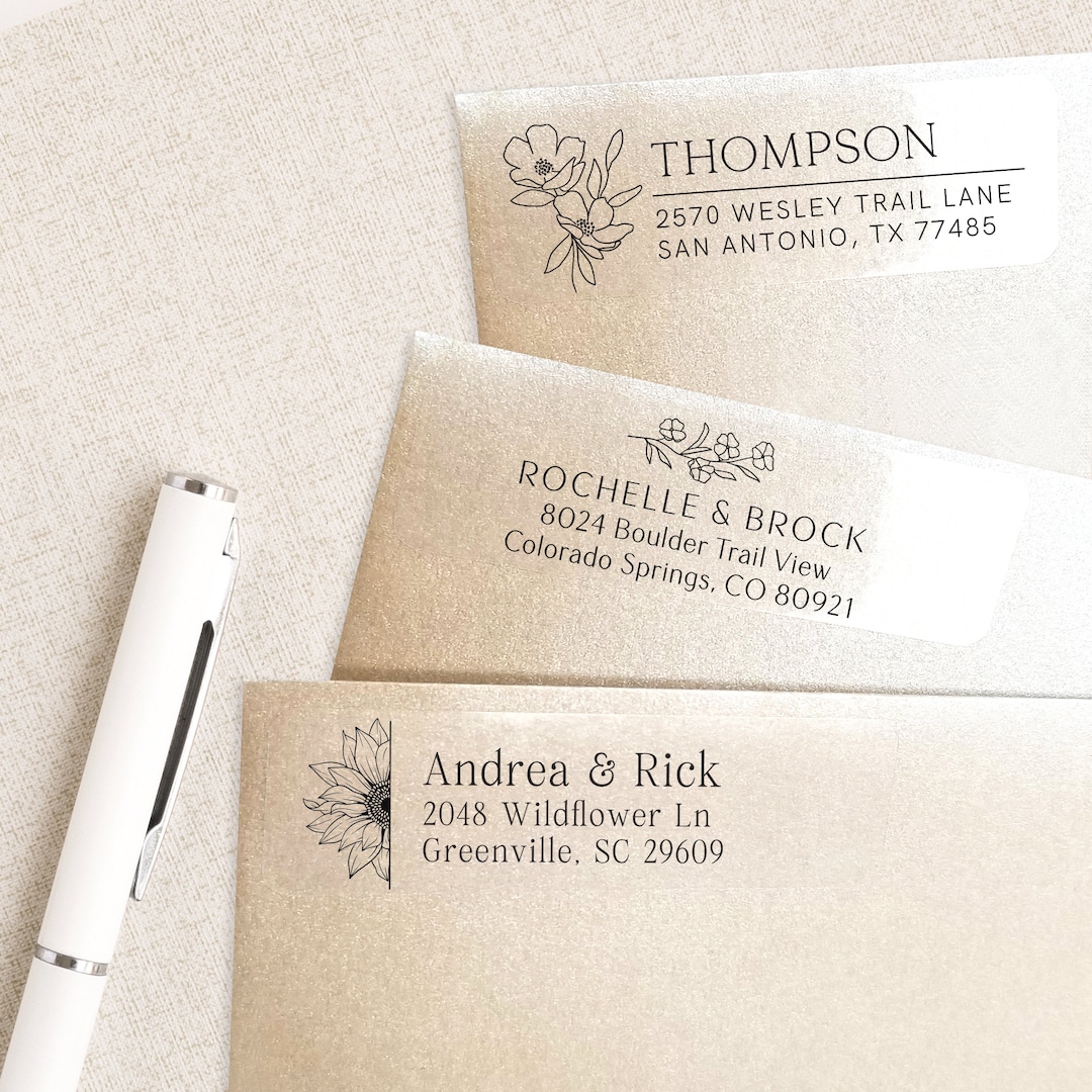 High Quality Clear Address Labels, Custom Personalized Wedding Address ...