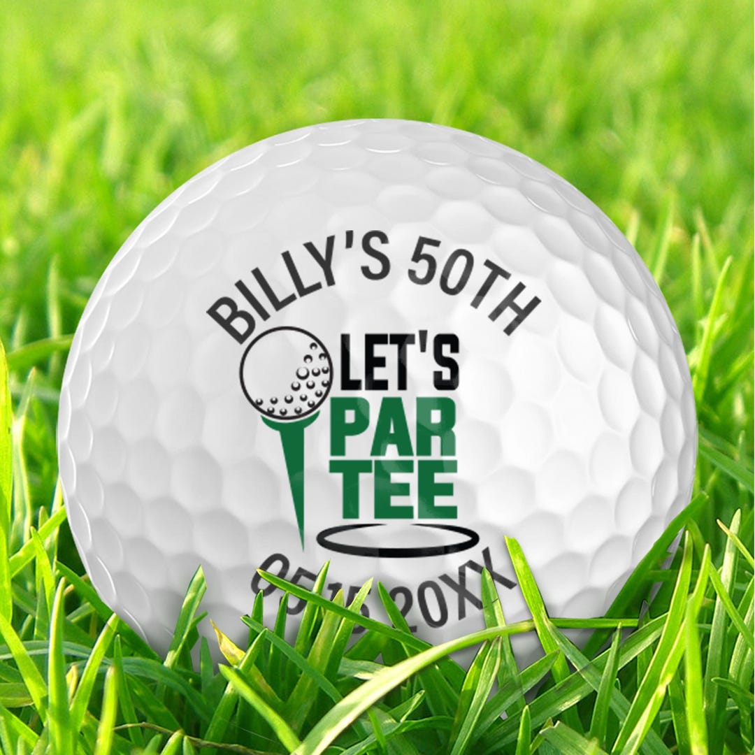 Personalized Birthday Golf Ball Set, Personalized Golf Ball, Retirement ...
