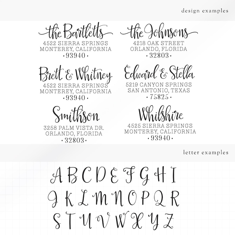 Custom Return Address Stamp Return Address Stamp Wedding - Etsy