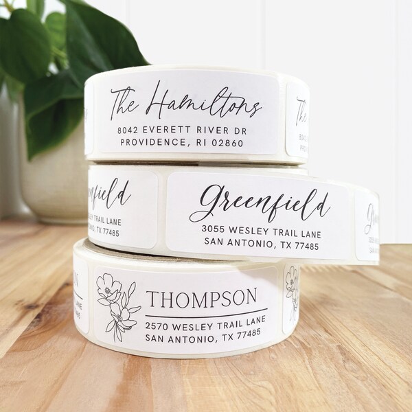 Personalized Address Labels - Etsy