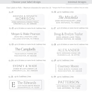 High Quality Clear Address Labels, Custom Personalized Wedding Address ...