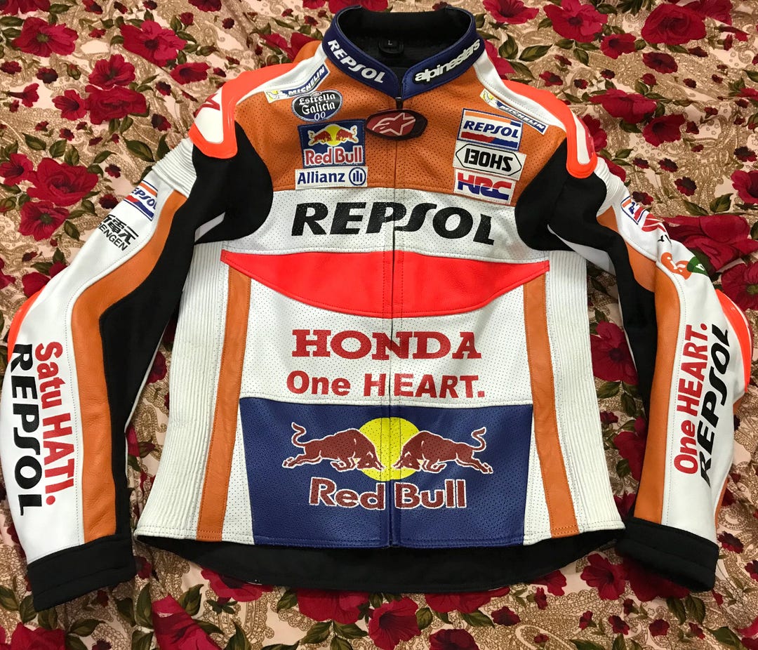 Motorbike Honda Repsol Leather Racing Jacket All Size Available - Etsy