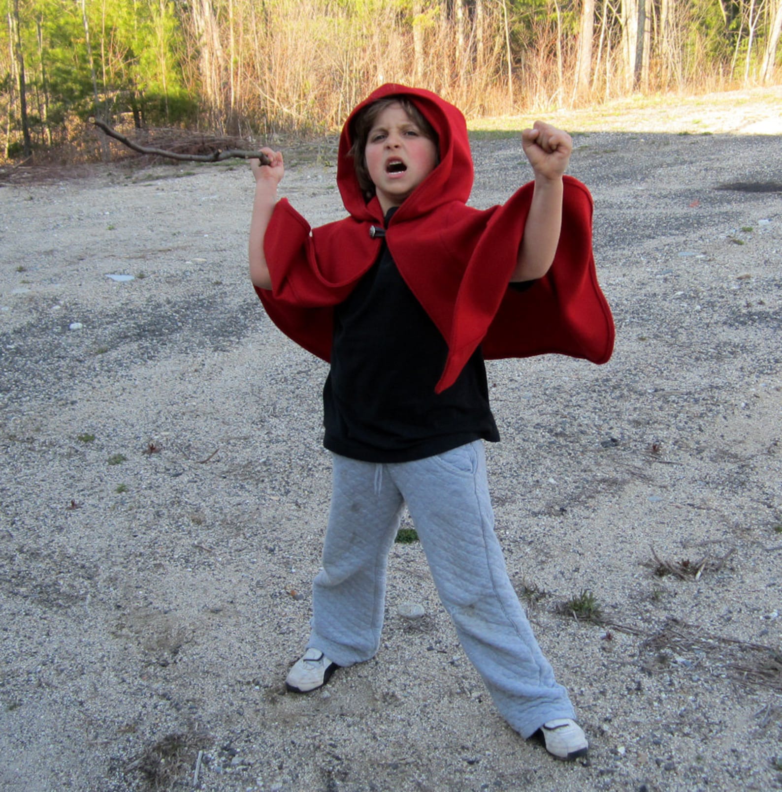 Kids Cape Red Cape Cape With Hood Hooded Kids Cape - Etsy