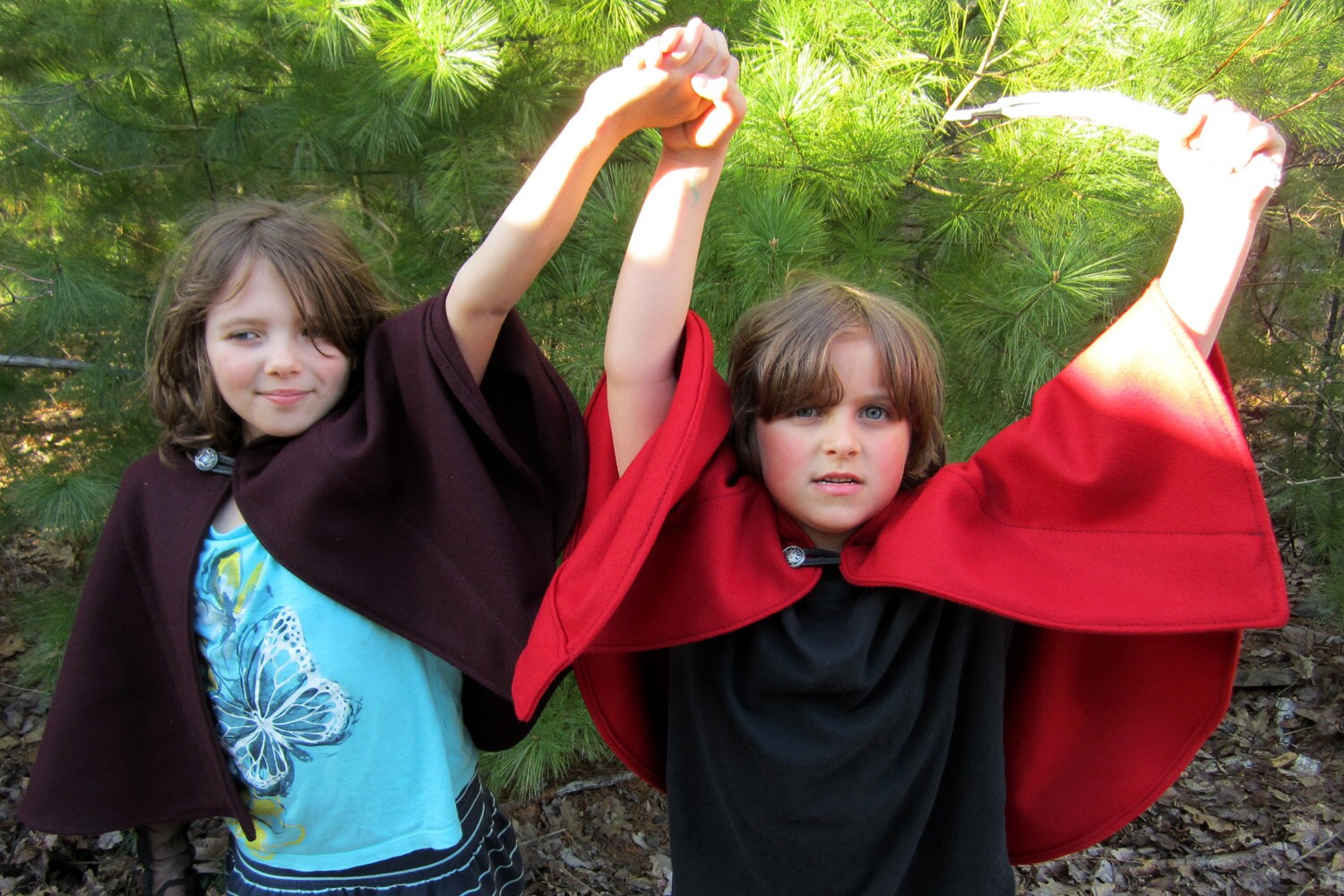 Kids Cape Red Cape Cape With Hood Hooded Kids Cape - Etsy
