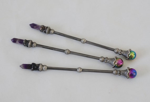 Titanium Amethyst Magic Wand Alter Tools Sceptor Ceremonial - Etsy