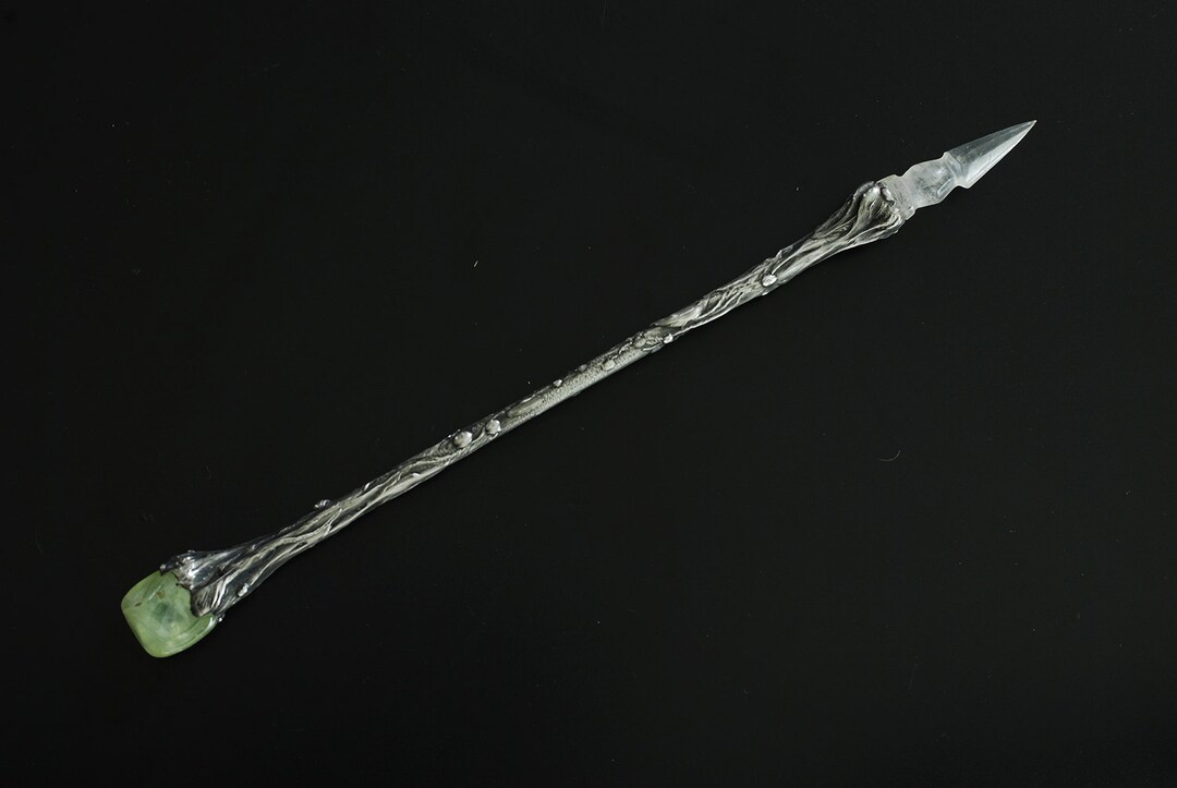 Phurba Transformation Magic Wand Clear Quartz Prehnite Alter Tools ...