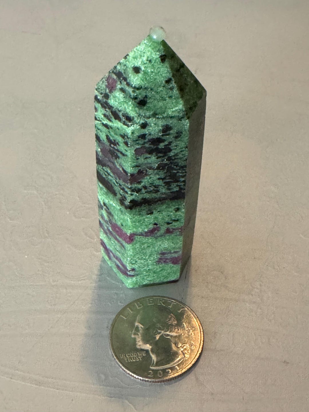 UV Reactive Ruby Zoisite Obelisk/tower - Etsy
