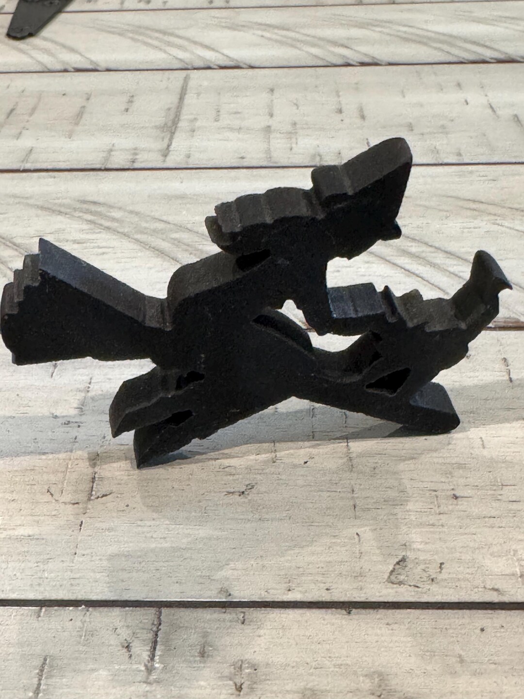 Black Obsidian Witch on a Broom - Etsy