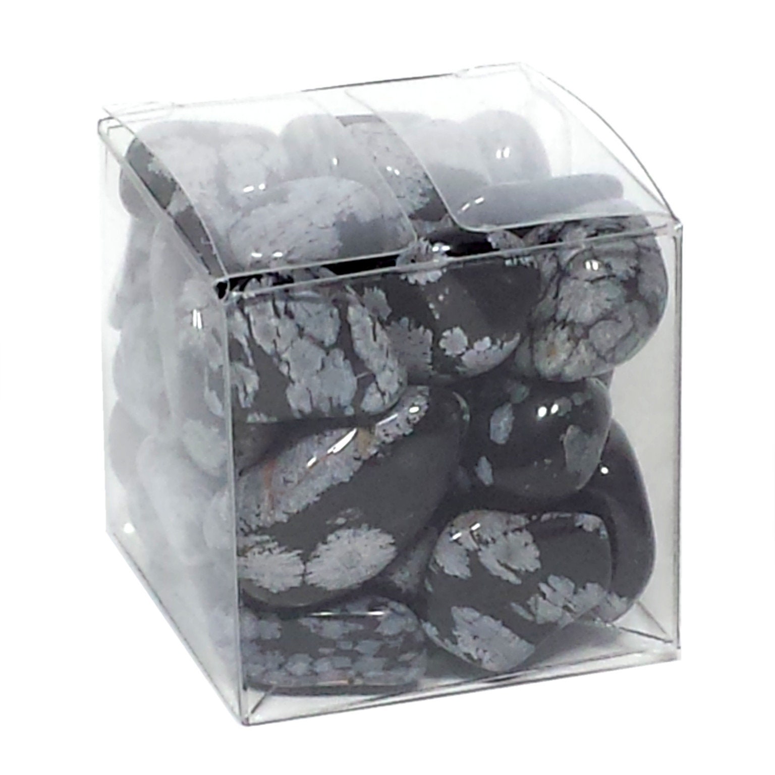 Snowflake Obsidian Tumbled Polished Natural Stones Small | Etsy