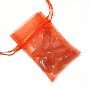 Peach Quartz Tumbled Polished Natural Stones, SMALL Size, Gift or ...