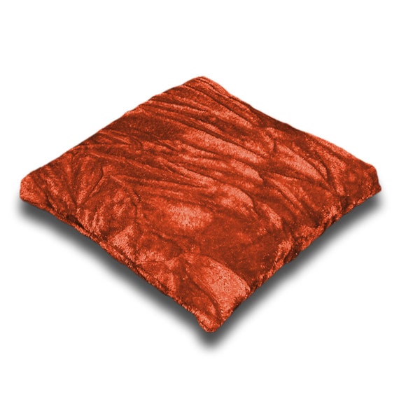 Burnt Orange Crushed Velvet Crystal Pillow Sphere or Point - Etsy