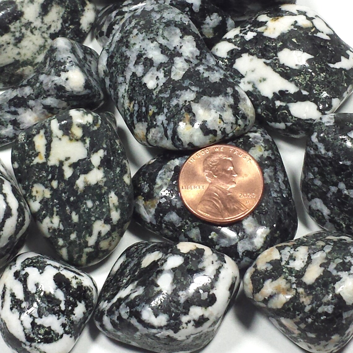 Black Tourmaline in Quartz Tumbled Polished Crystal Stone 5 | Etsy