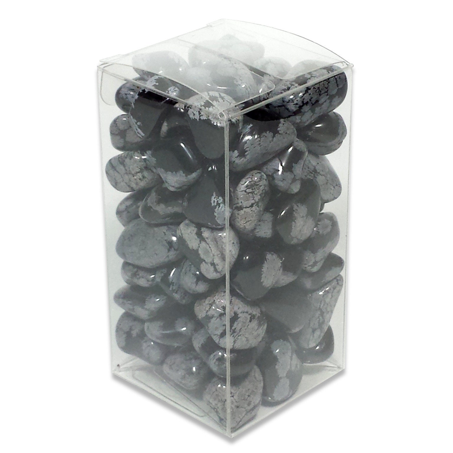 Snowflake Obsidian Tumbled Polished Natural Stones Small | Etsy