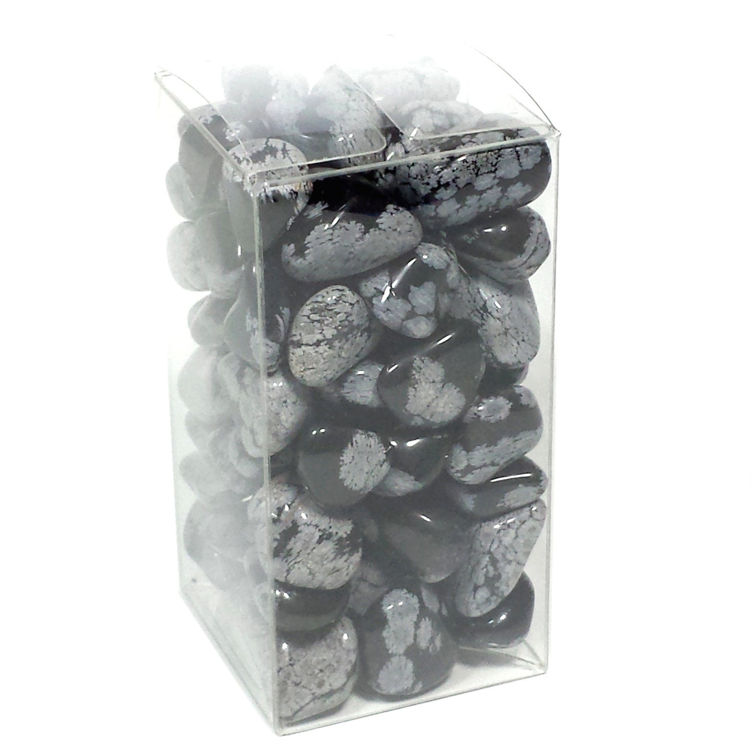 Snowflake Obsidian Tumbled Polished Natural Stones Small | Etsy