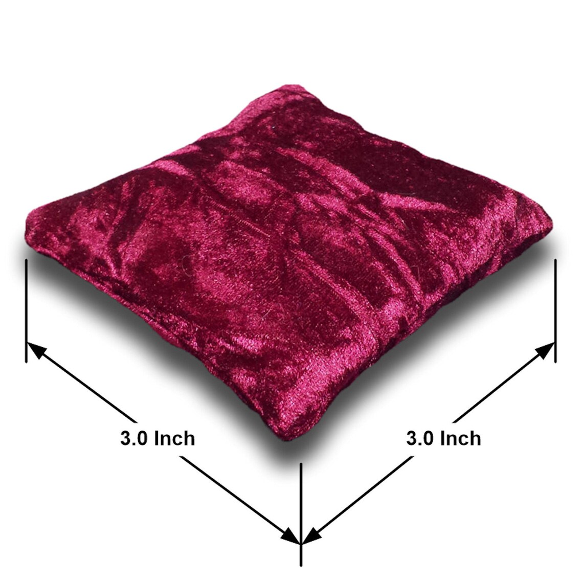 Red Wine Crushed Velvet Crystal Pillow Sphere or Point Display - Etsy