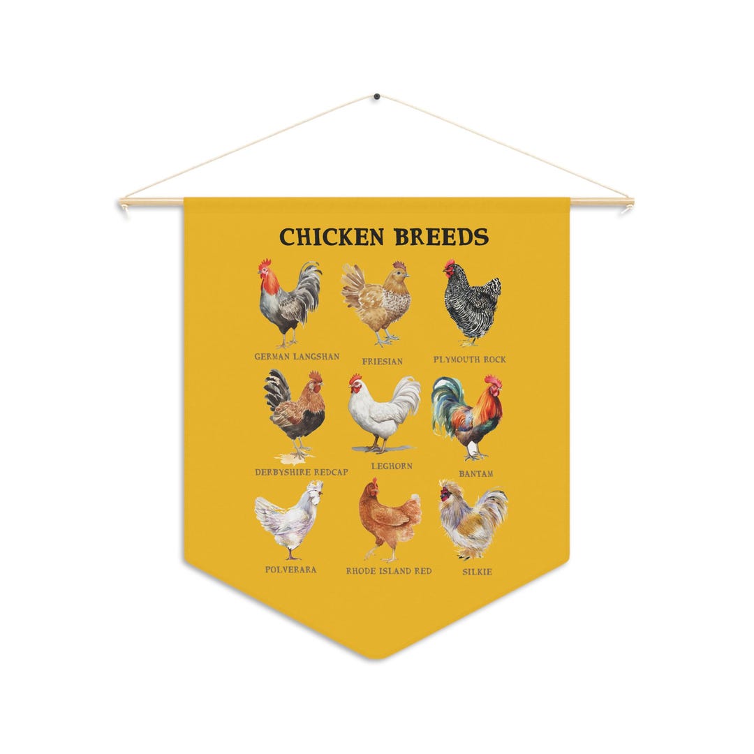 Chicken Breed Pennant - Chickens Banner - Chicken Types - Bantam ...