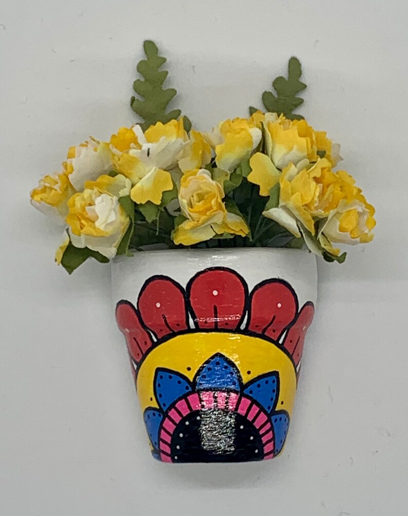 Mini Hello Flower Pot Magnets Kitchen Décor Kitchen & Dining ...