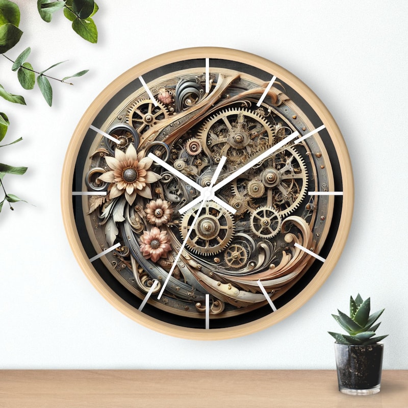 Steampunk Wall Clock - Etsy