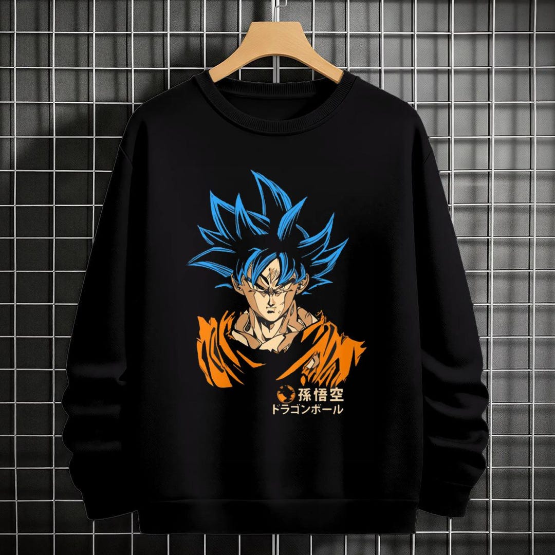 Goku Ultra Instinct Sweatshirt,anime Splatter Art Hoodie,dragon Ball ...