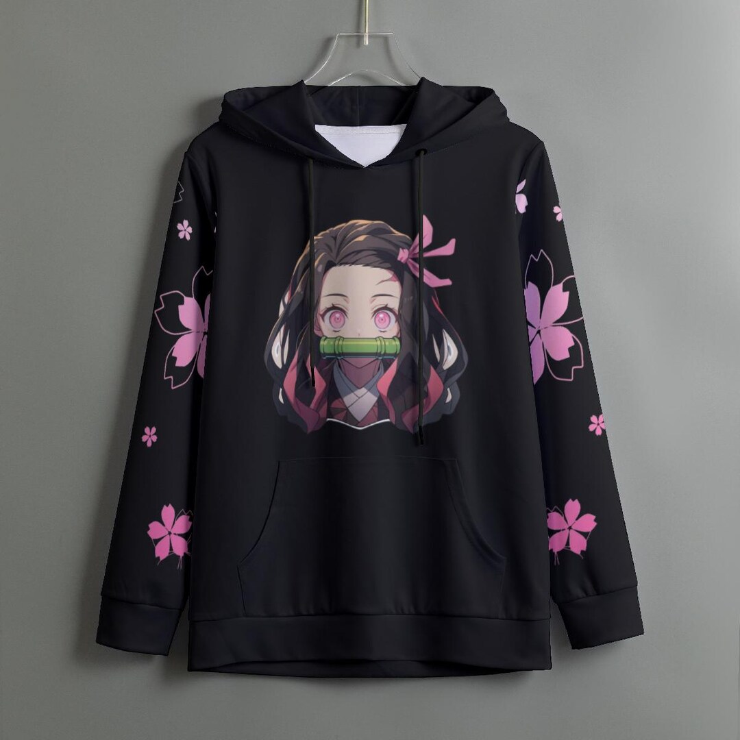 Nezuko Kamado Hoodie | Demon Slayer Anime Sweatshirt | Sakura Cherry ...