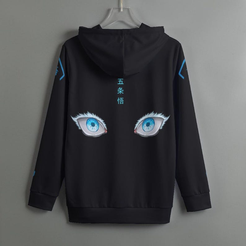 Gojo Satoru Hoodie, Jujutsu Kaisen Merch, Anime Eye Design, Unisex ...