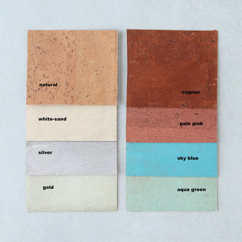 Cork Wallet Made From Double Sided Cork Fabric. Portuguese Vegan Card ...