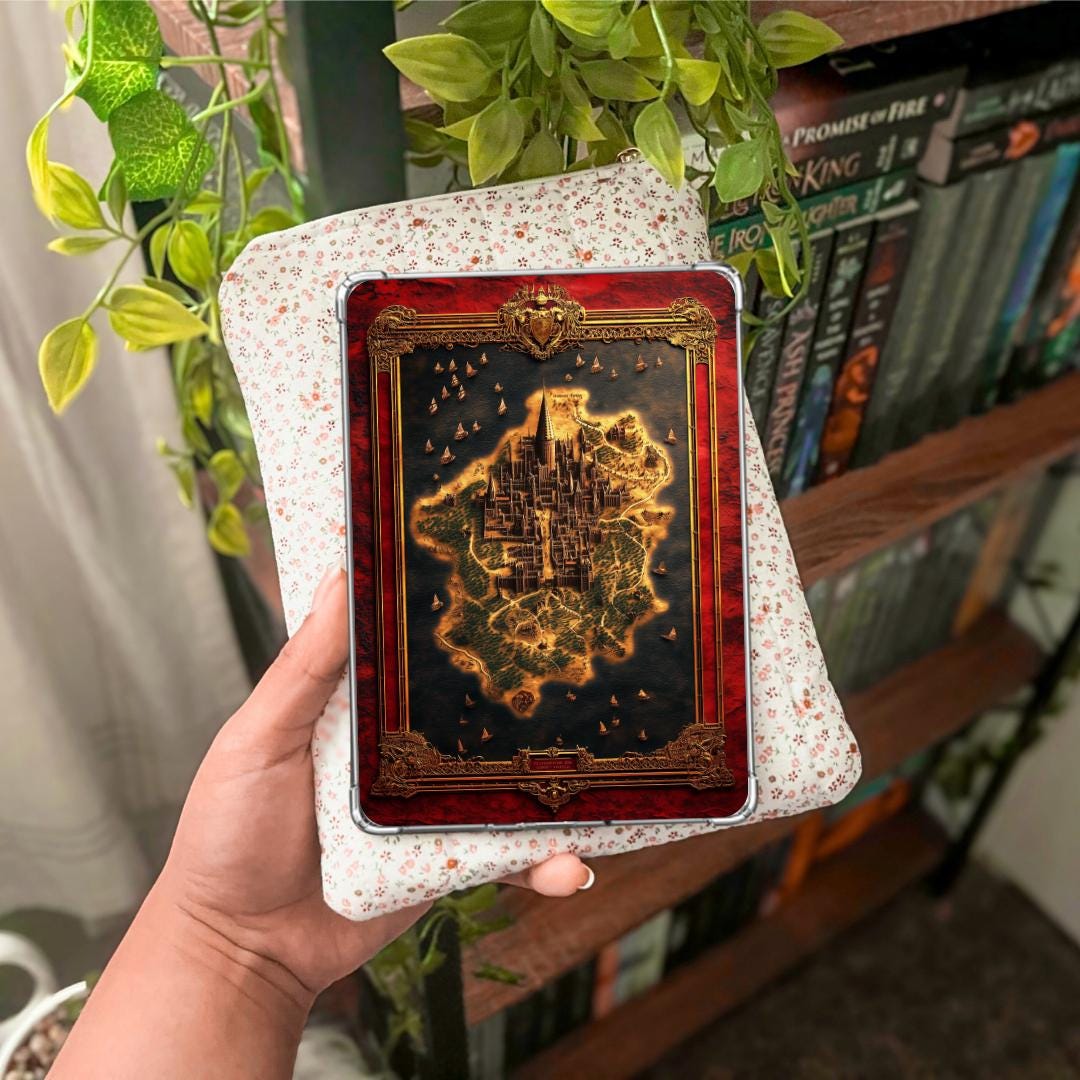 Kindle Case Insert, Clear Case, Regal Map Red, Fantasy, Printable ...