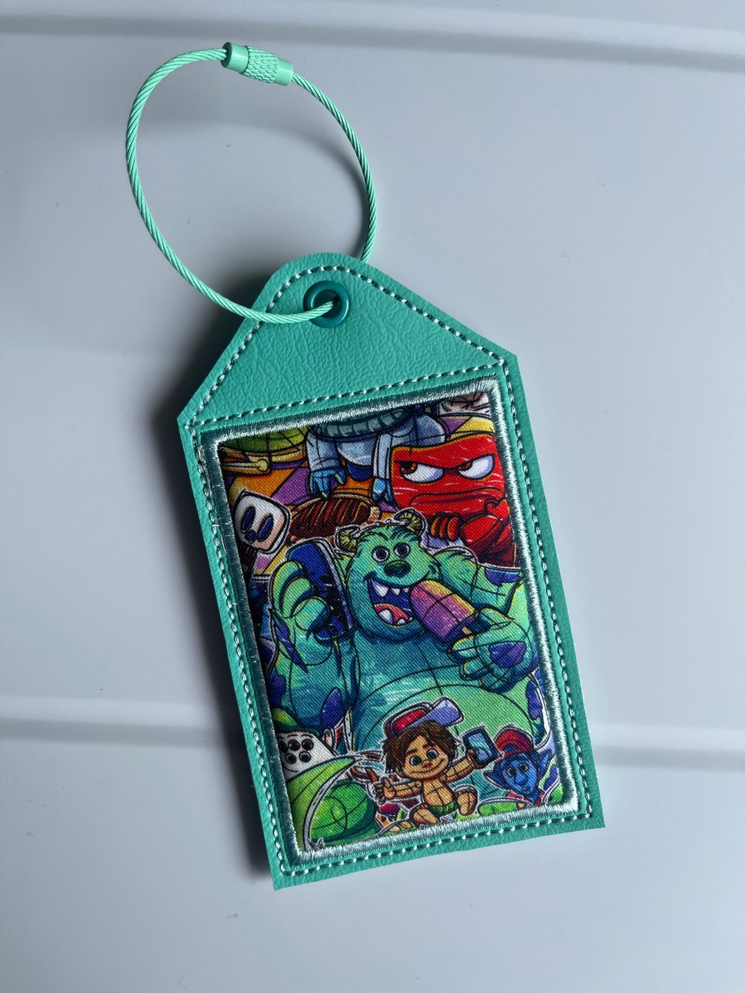 Sully Monsters Inc, Luggage Tag, Keychain, ID Card, Gift for Disney Fan ...