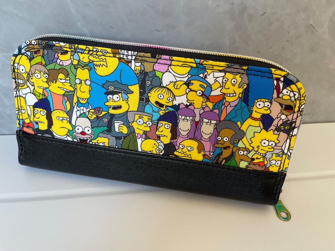 The Simpsons Zippered Wallet Cartoon Wallet - Etsy