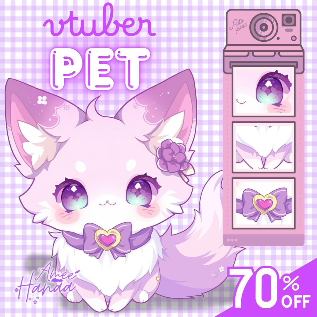 Custom Vtuber Avatar, Vtuber Pet, Pet Vtuber Model, Animal Vtuber ...