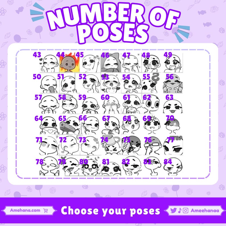 CUSTOM EMOTE Animated Emotes Chibi Anime Style Twitch Sub Emotes Emoji ...