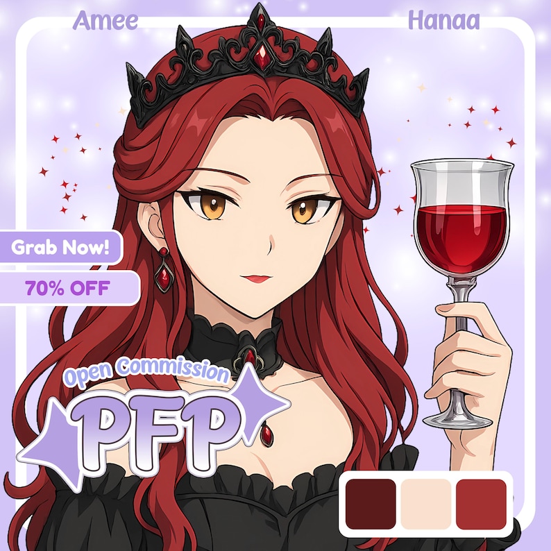 Custom Hand-drawn Anime PFP: Personalized Profile Picture - Etsy