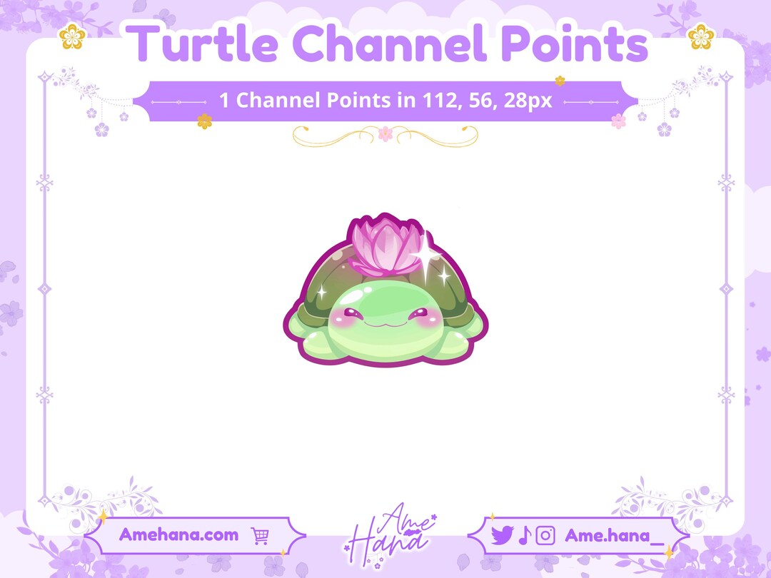 Turtle Channel Point for Twitch, Twitch Channel Point, Channel Point ...