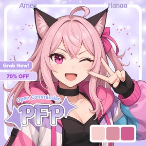 Custom Hand-drawn Anime PFP: Personalized Profile Picture - Etsy