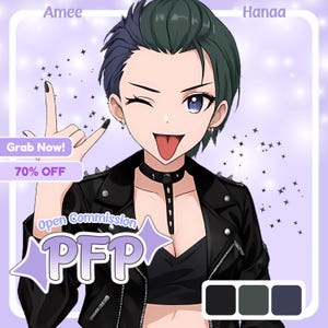 Custom Hand-drawn Anime PFP: Personalized Profile Picture - Etsy