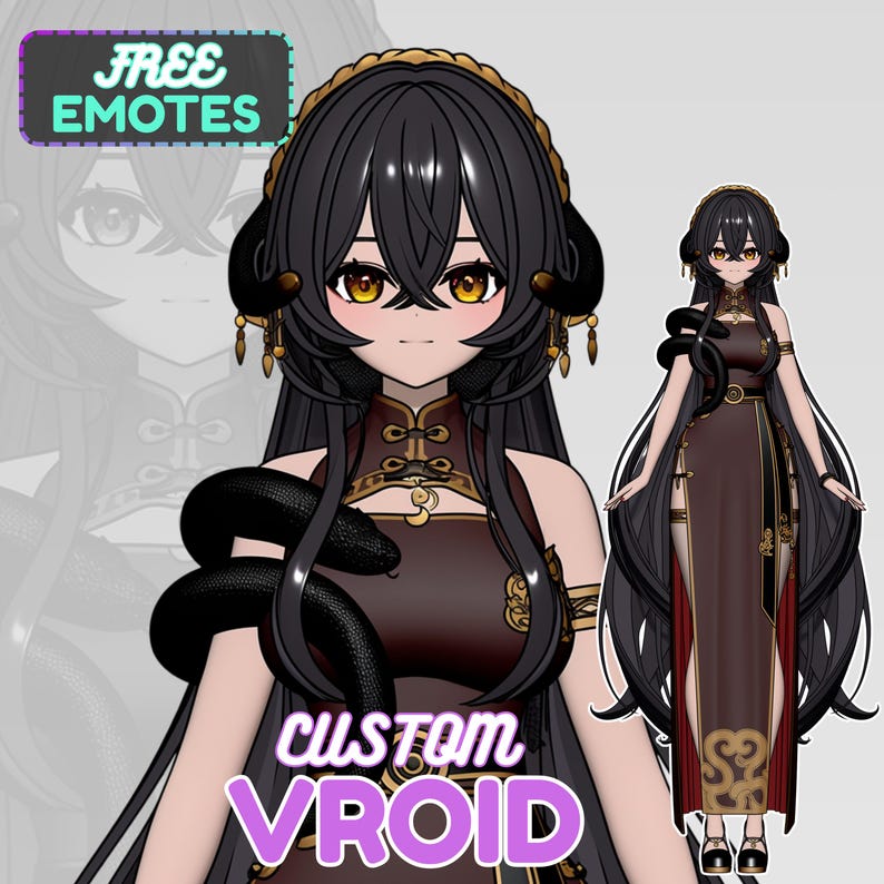 Custom 3D Vtuber Avatar: Vroid Model for Vrchat & Unity - Etsy