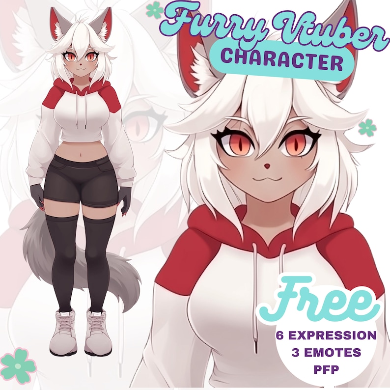 Custom Live2d Furry Vtuber | Vtuber Model | Furry Vtuber | Vtuber ...