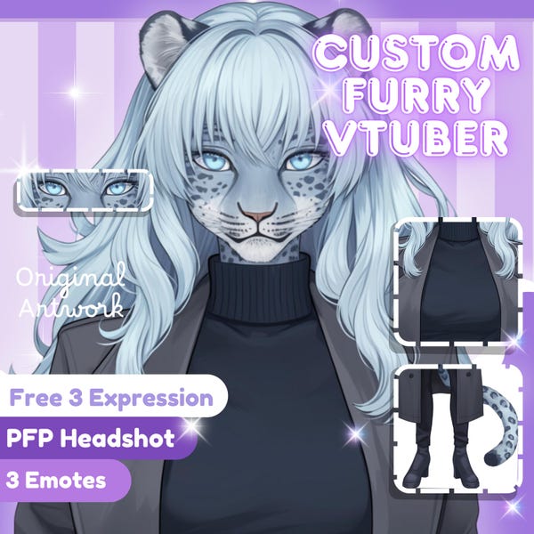 Vseeface Vtuber Model - Etsy