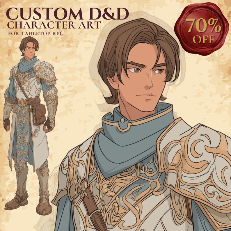 Custom Dnd Character Portrait | Personalized Dungeons and Dragons RPG ...
