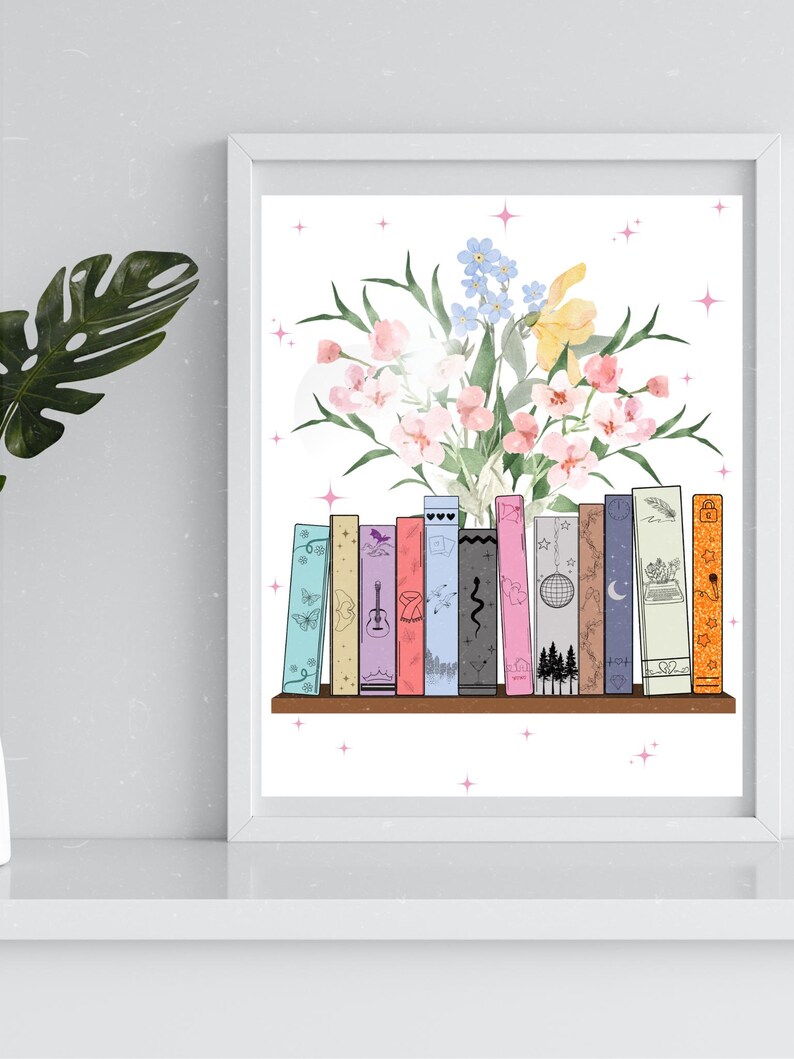 Taylor Albums as Books Print: Bookish Wall Art (digital Download) - Etsy