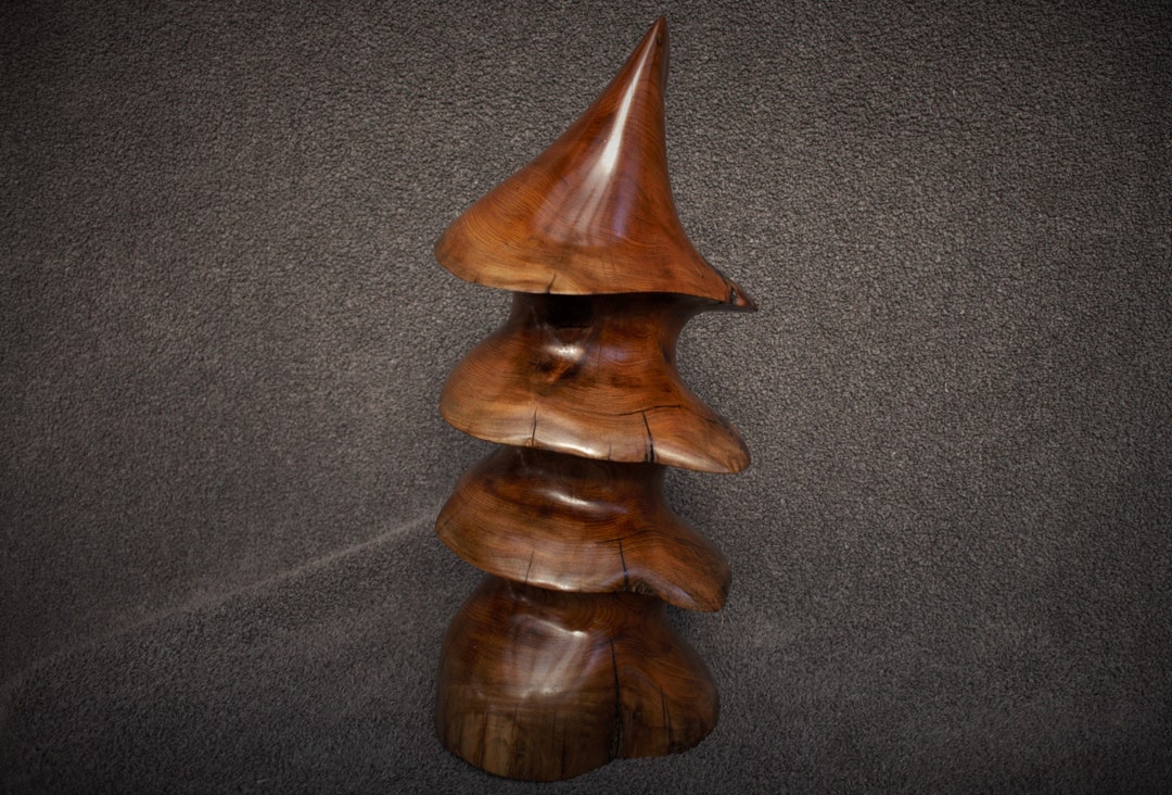 Fine Art Abstract Wood Sculpture Pacific Yew Wood Handcrafted Oregon ...