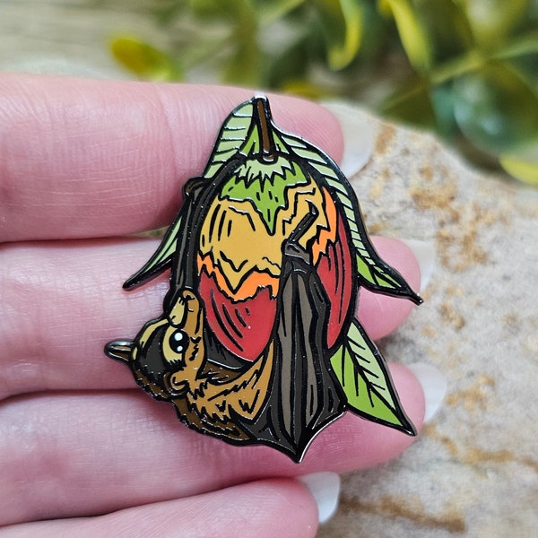 Bat Pin - Etsy