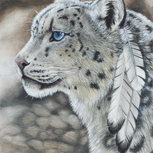 Silence in the Snow - Fine Art Print - by Laura Airey Le - Snow Leopard ...