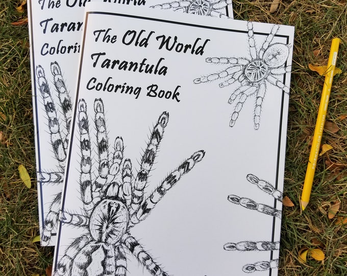 The Old World Tarantula Coloring Book by Laura Airey Le - Etsy
