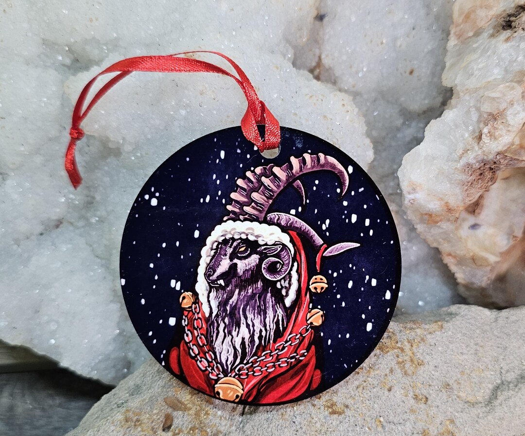 Krampus Cryptid Christmas Ornament - Holiday Tree Decoration Waterproof ...