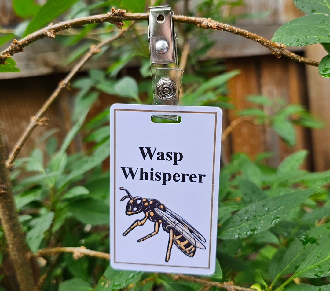 Official Wasp Whisperer Badge - Wasp Love Tag - Waterproof Special Bug ...