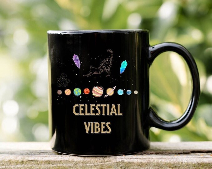 Reiki Cat Mug, Magical Cat, Energy Healing, Reiki Meowster, Spiritual ...